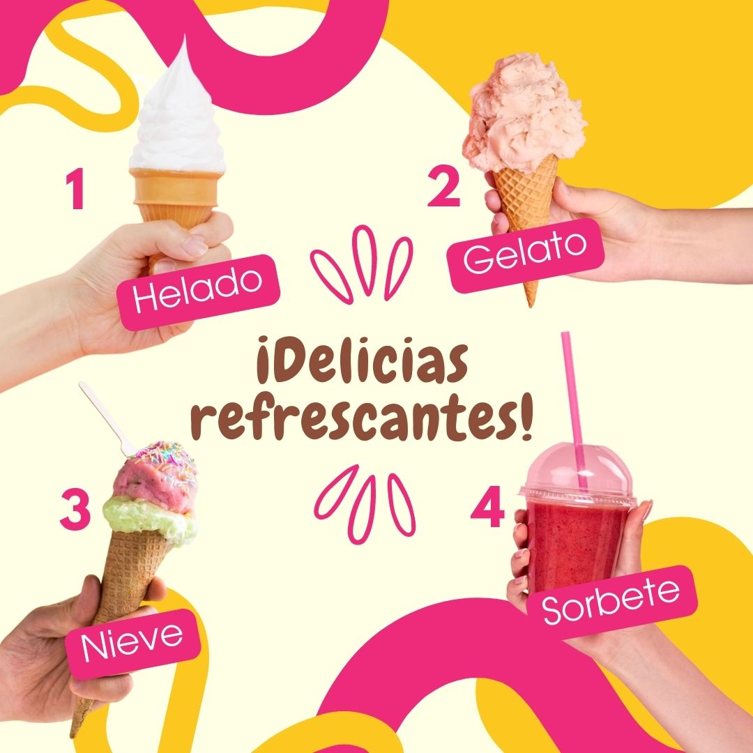 ¿Cuál es la diferencia entre el Helado, el Gelato, la Nieve o el ...